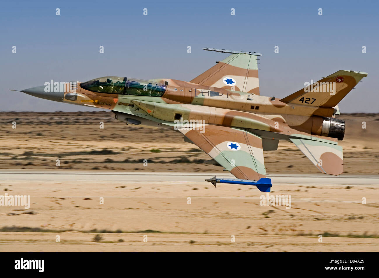 An F-16I Sufa of the Israeli Air Force taking off from Ramon Air Force ...