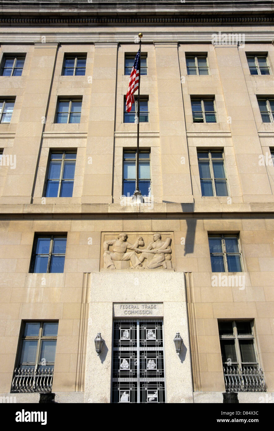 Federal Trade Commission Building Washington DC Art Deco entrance USA ...