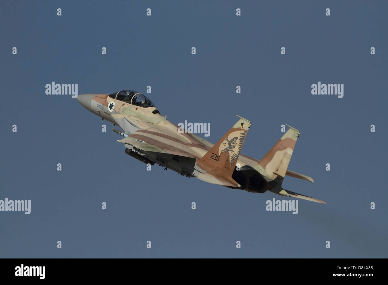 An F-15I Ra'am of the Israeli Air Force takes off from Hatzerim Air ...