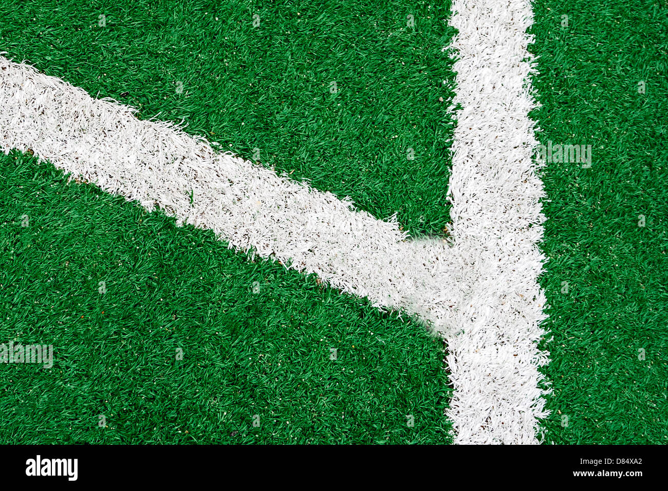 Sports field with synthetic turf and different markings, used in sports ...