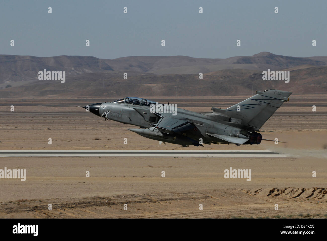 A Panavia Tornado of the Italian Air Force taking off during an ...