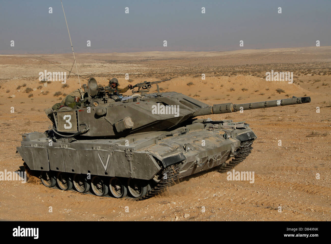 An Israel Defense Force Magach 7 main battle tank during an exercise in ...