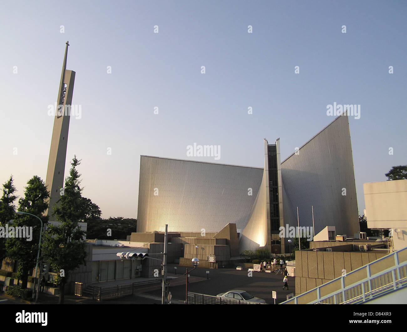 The Tokyo Cathedral, designed by Tange Kenzou and Sekiguchi, is a ...