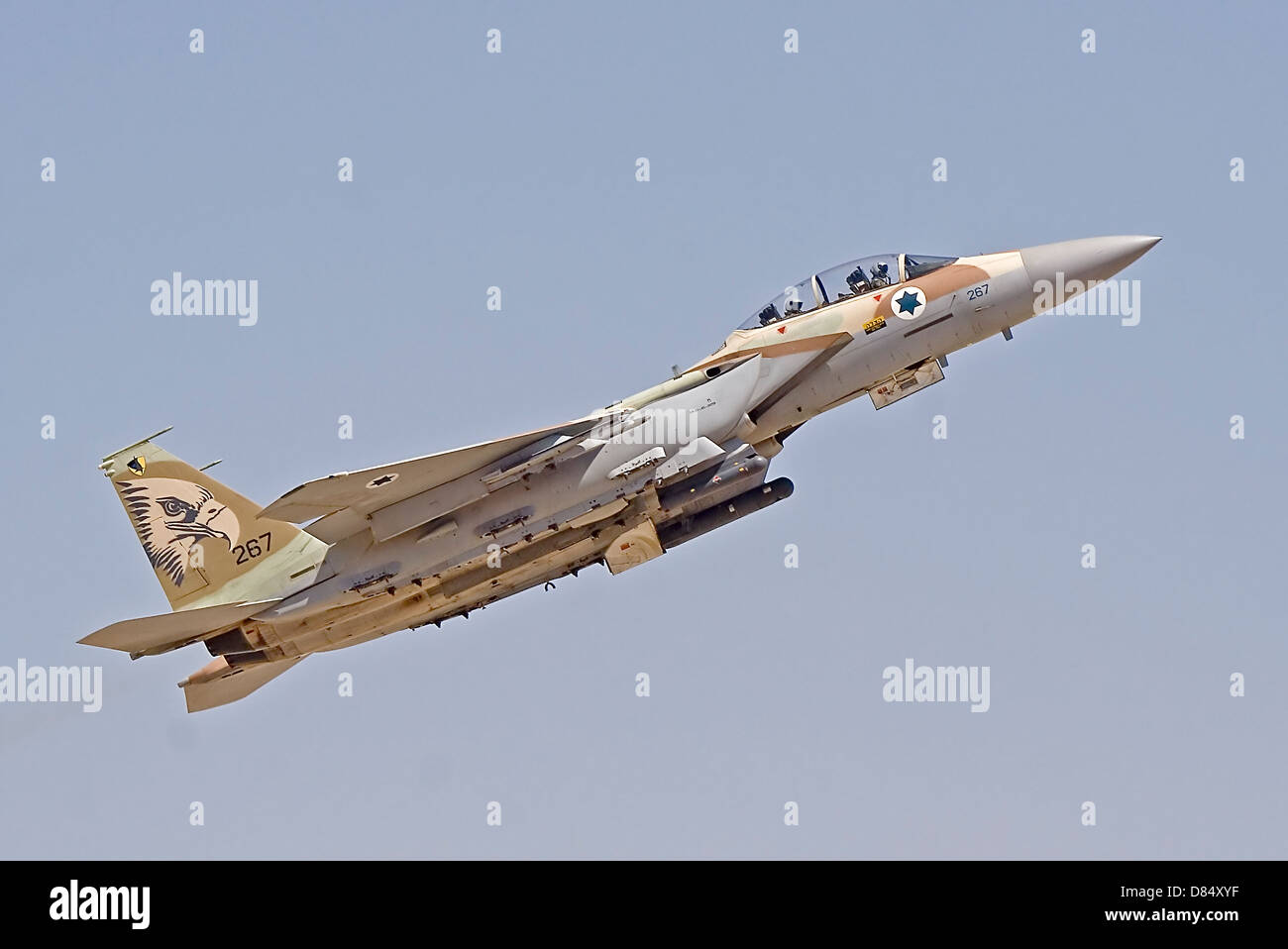 An F-15I Ra'am of the Israeli Air Force takes off from Hatzerim Air ...