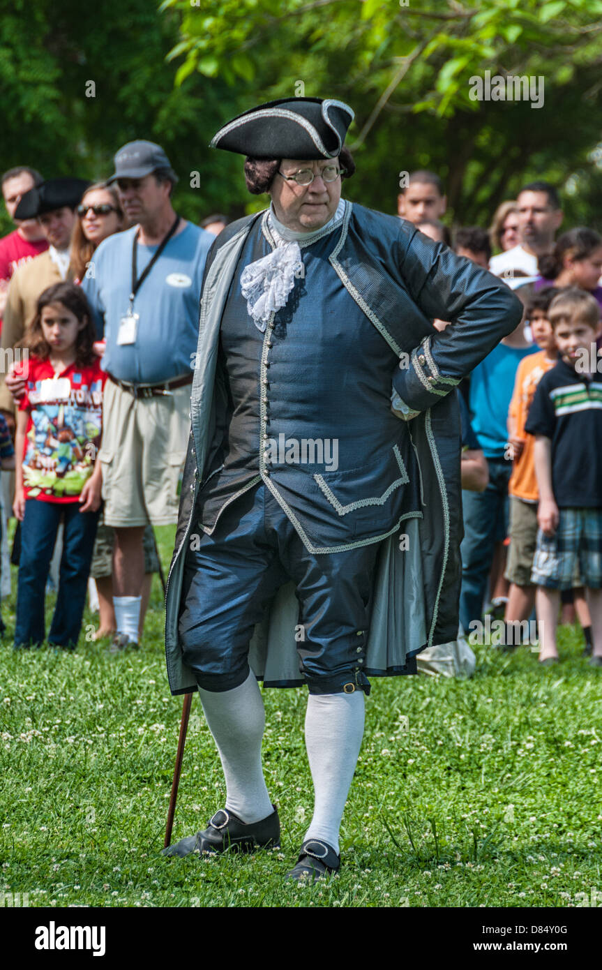 Reenactor, Colonial Williamsburg, Virginia Stock Photo - Alamy