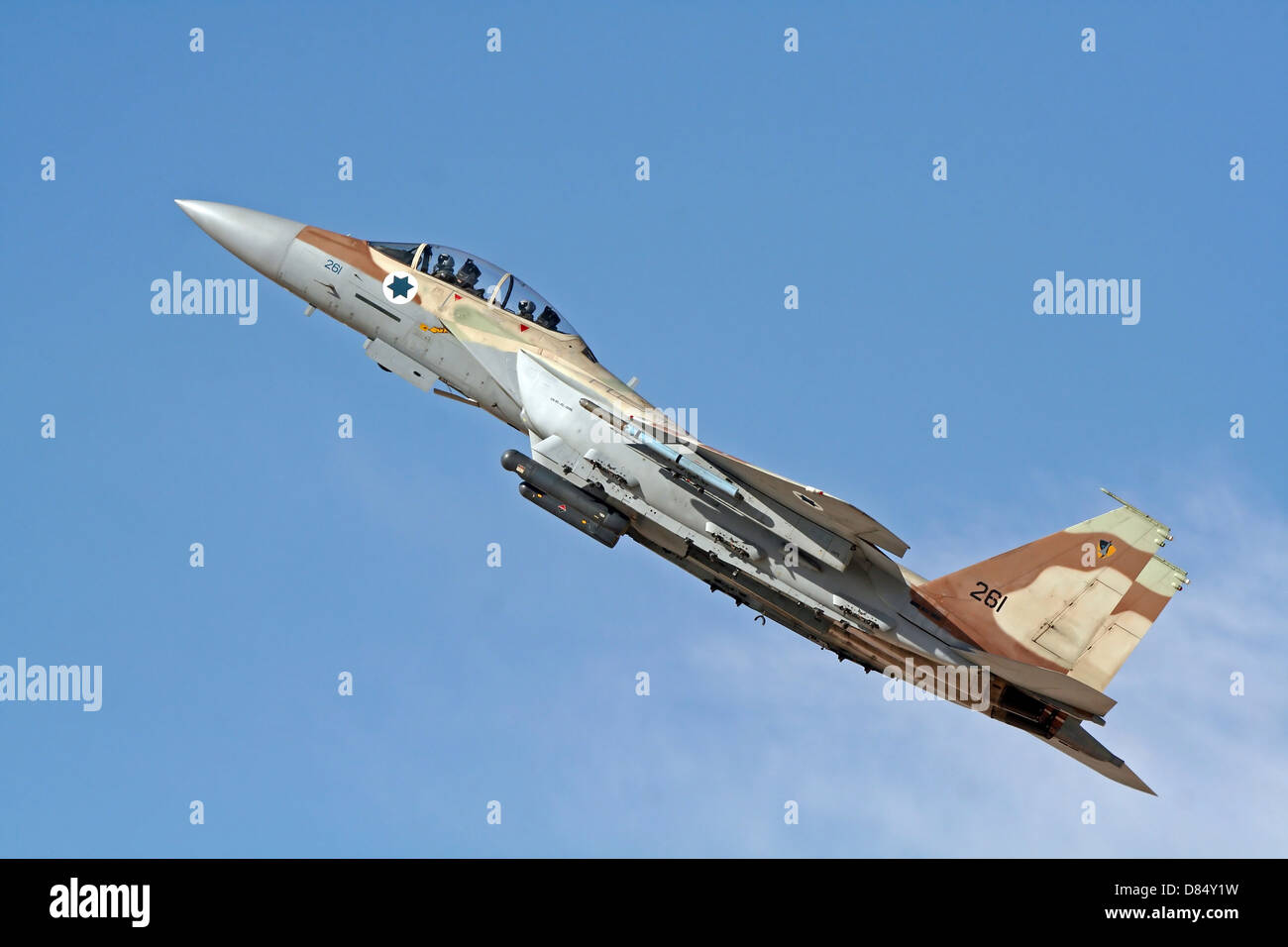An F-15I Ra'am of the Israeli Air Force takes off from Hatzerim Air ...