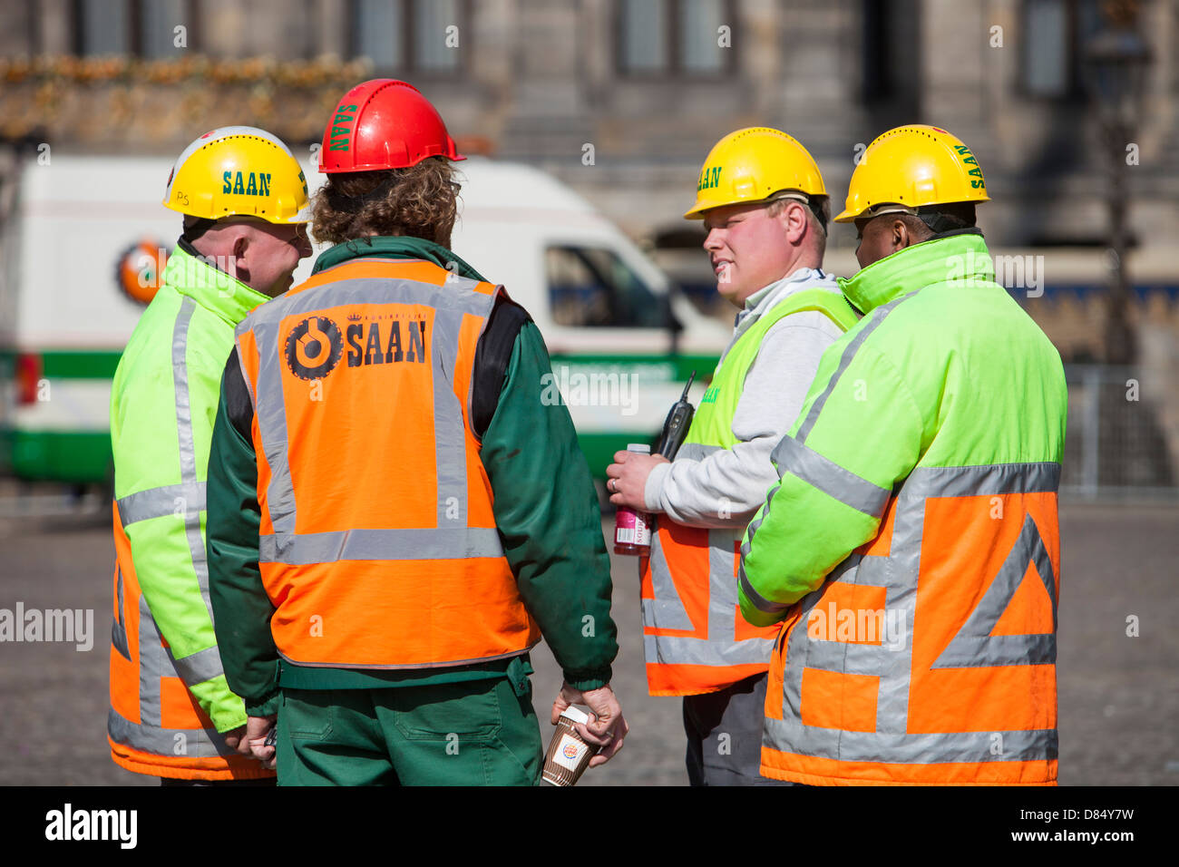 workmen in Amsterdam, Netherlands Stock Photo - Alamy