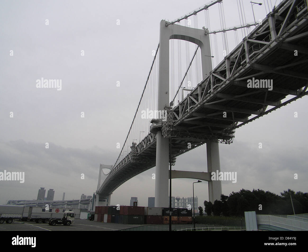 This stock photo captures the Rainbow Bridge in Tokyo, Japan, on 11 ...
