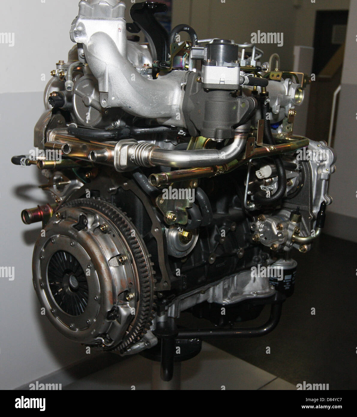 The Nissan YD22DDTi engine, photographed from the right side in 2003 ...