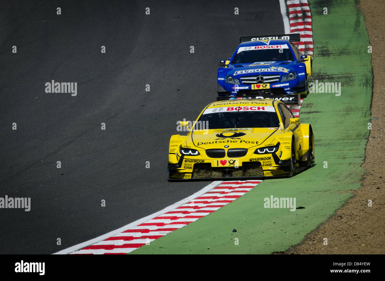 Racing action from DTM, German Touring Car Championship, Brands Hatch ...