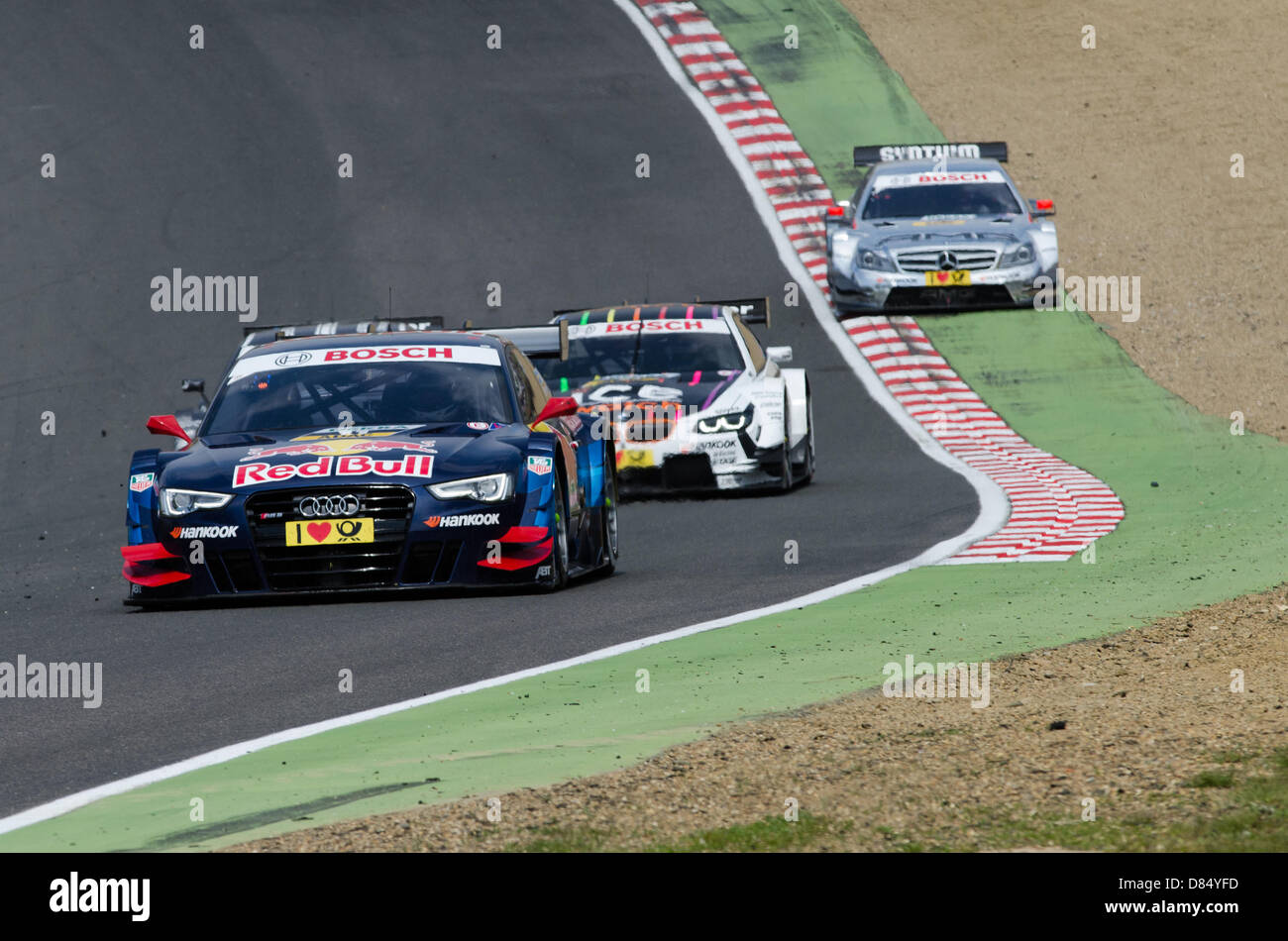 Racing action from DTM, German Touring Car Championship, Brands Hatch ...