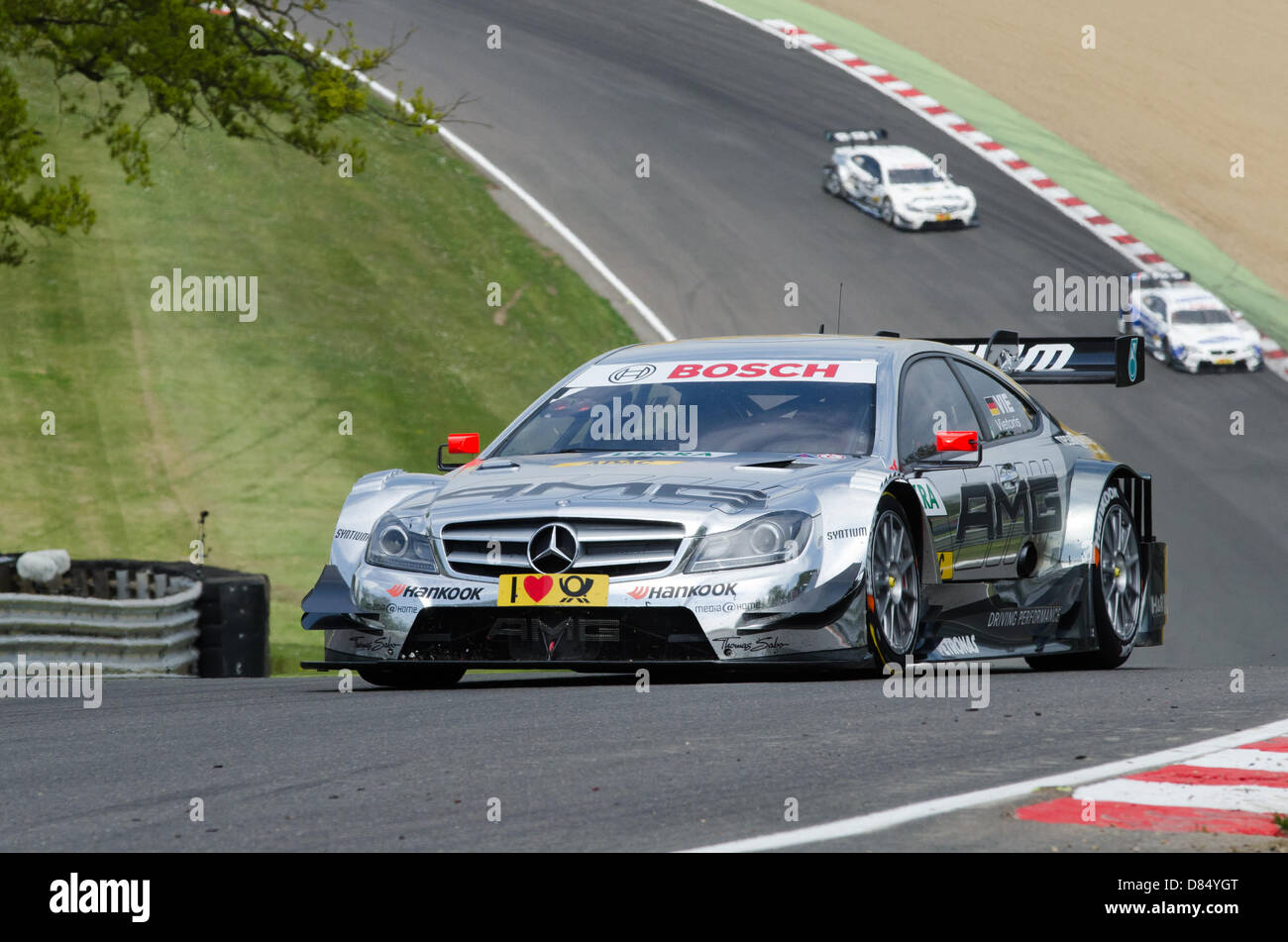 Racing action from DTM, German Touring Car Championship, Brands Hatch ...