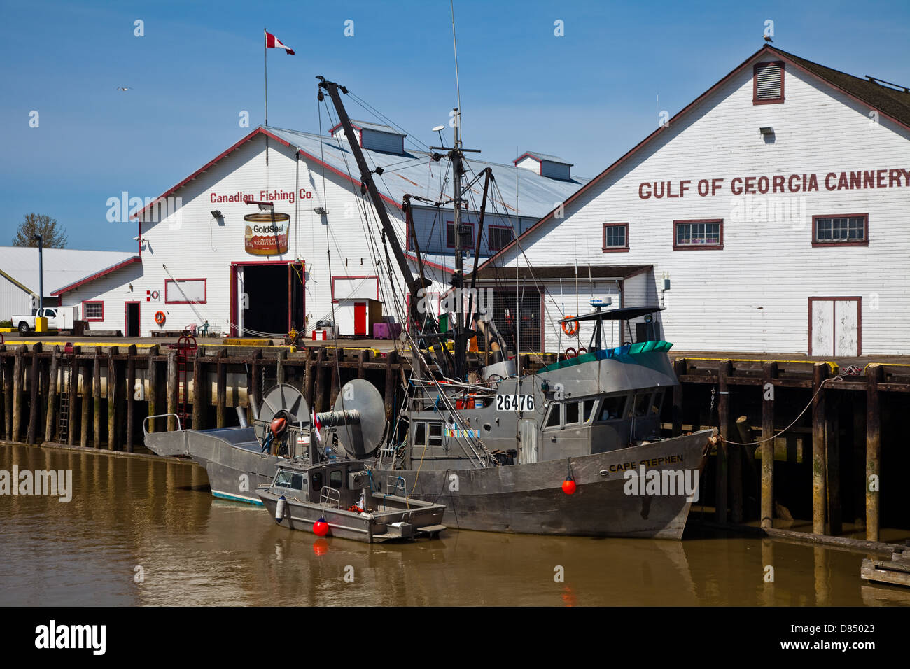 Gulf of Georgia Cannery in Steveston, British Columbia, Canada Stock ...