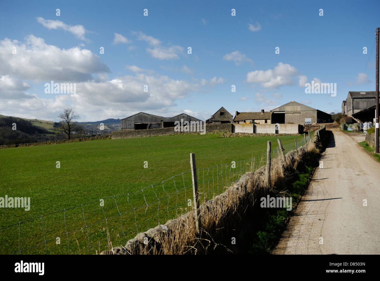 Farmland,The Peak District,England,Britain,UK Stock Photo - Alamy