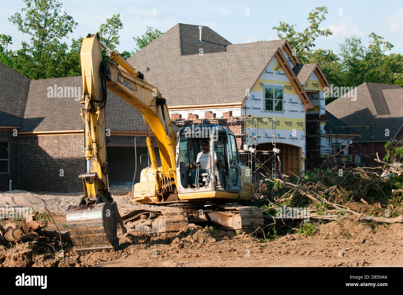 Empty lot backhoe hi-res stock photography and images - Alamy