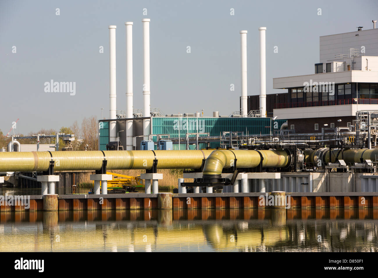 The Diemon combined heat and power plant that produces electricity and ...