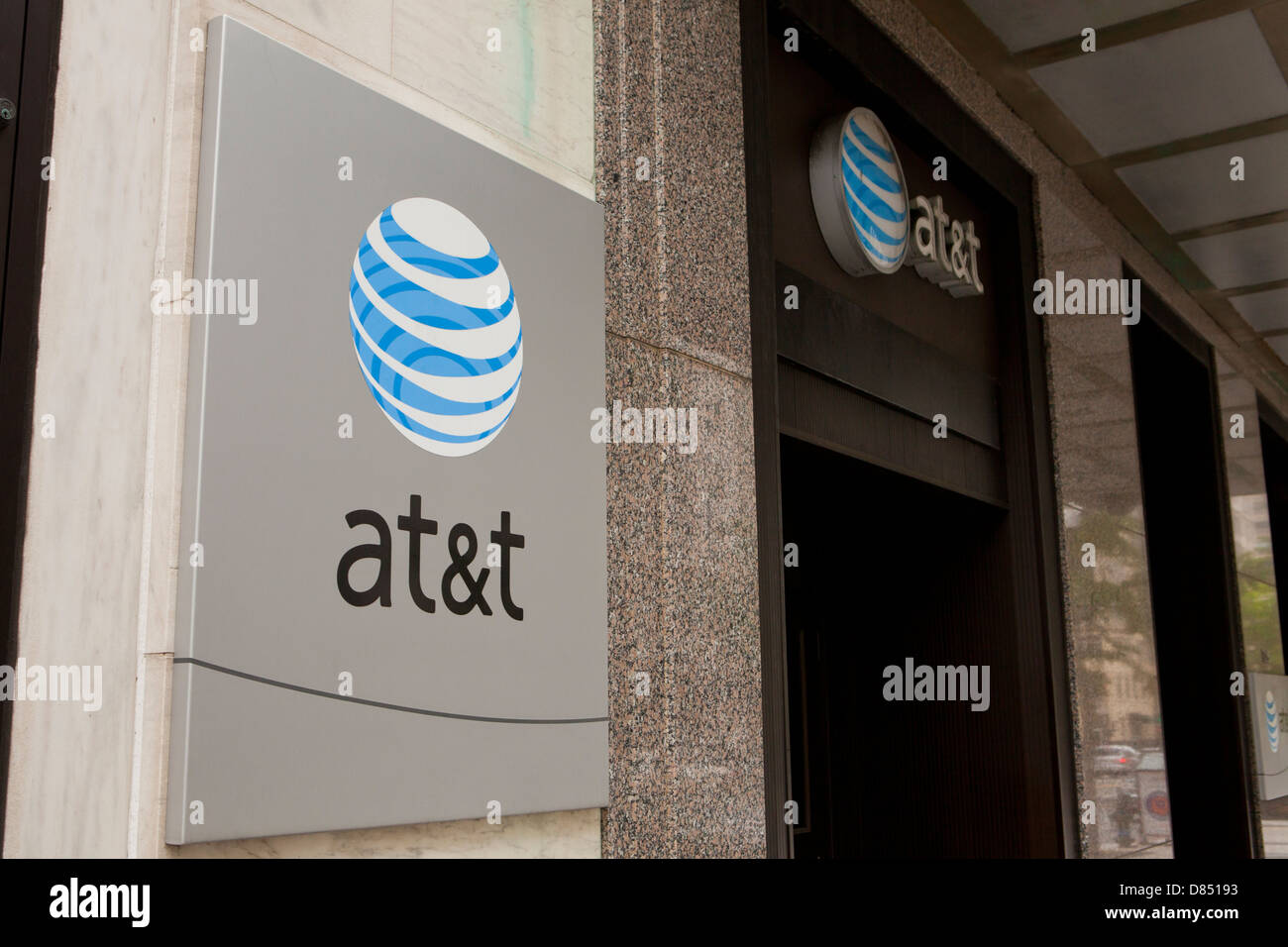 AT&T logo and sign - USA Stock Photo - Alamy