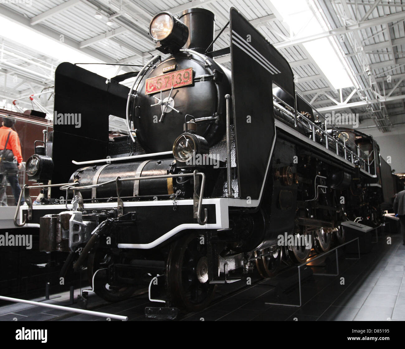 The C57 139 steam locomotive is housed at the SCMaglev and Railway Park ...