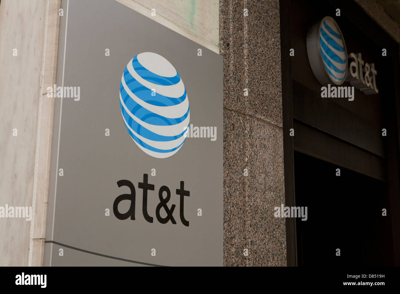 AT&T logo and sign - USA Stock Photo - Alamy