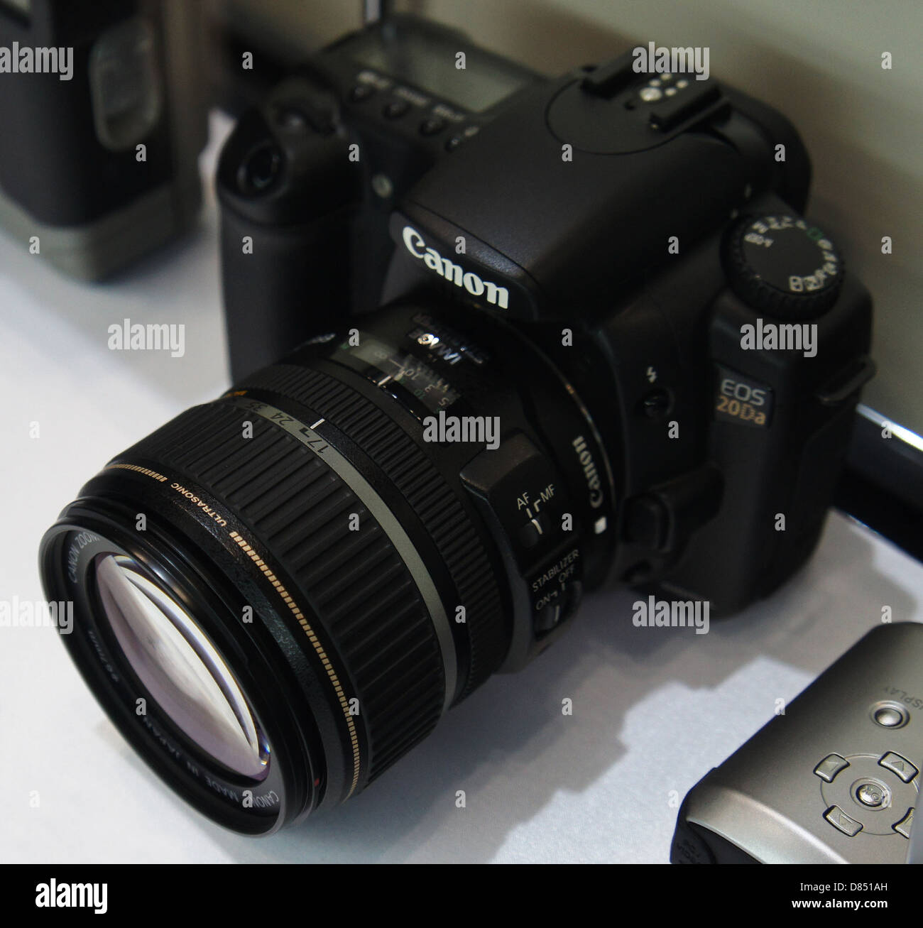 The Canon EOS 20Da, used for high-quality photography, is captured in a stock photo from CP 2011 ...