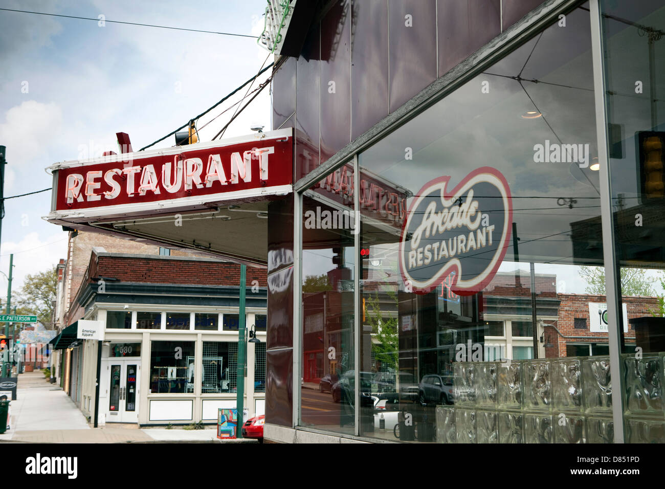 A view of the Arcade Restaurant in Memphis, Tennessee Stock Photo - Alamy