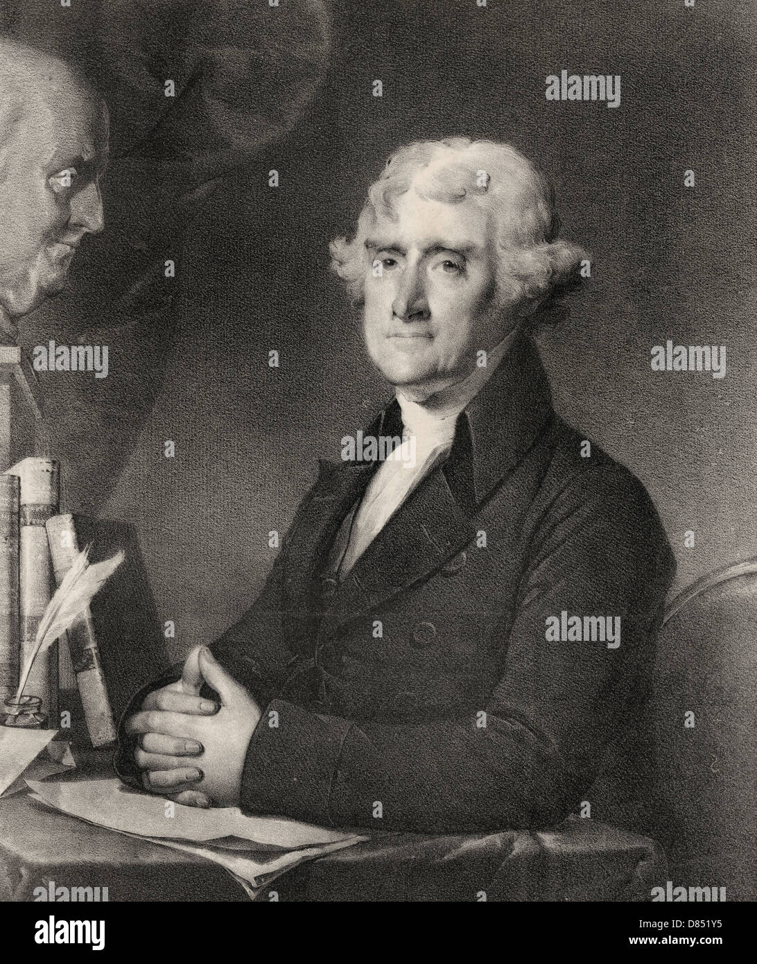 Thomas Jefferson, third president of the United States Stock Photo - Alamy