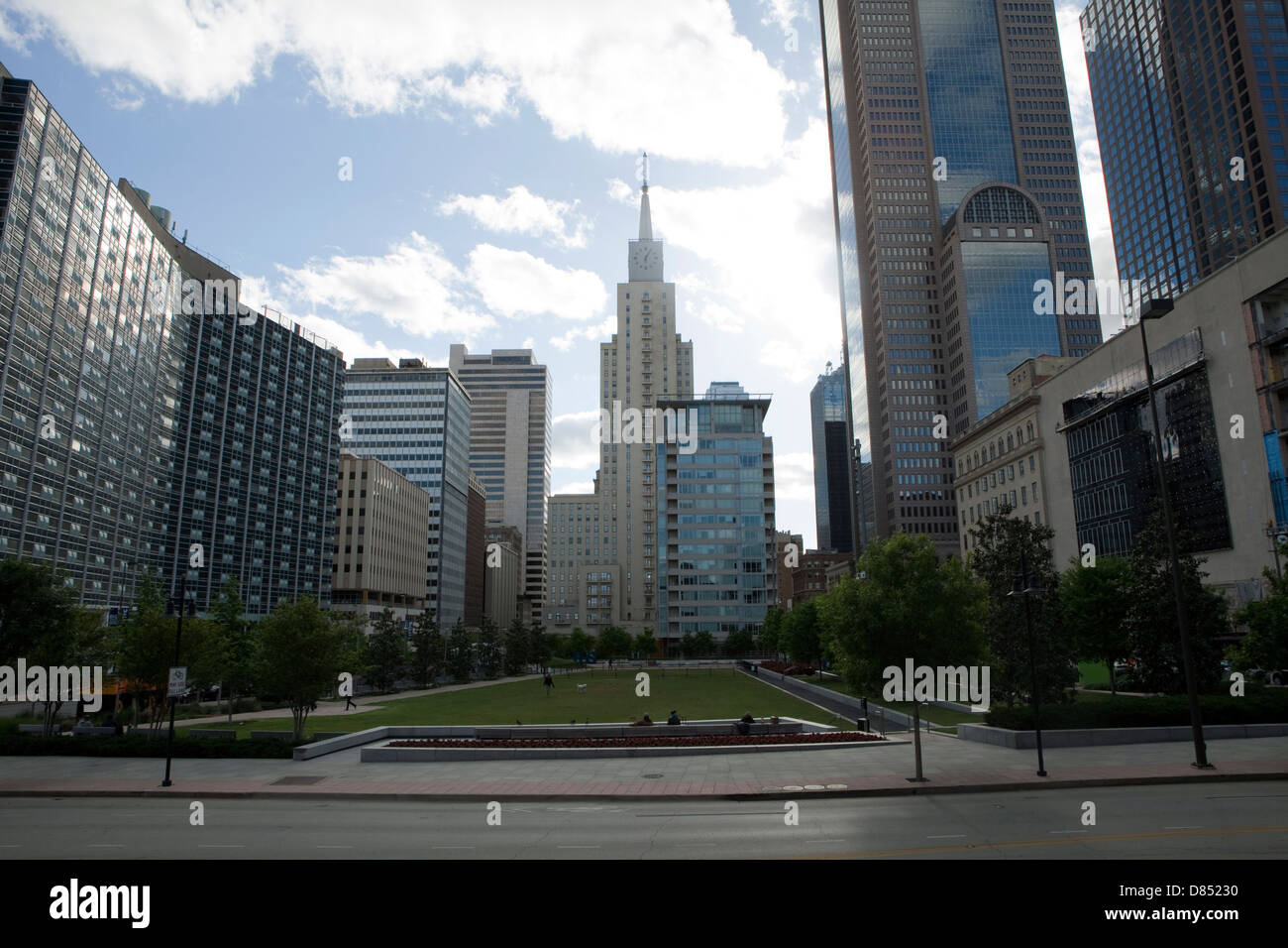 A view of the Main Street Garden in Dallas Texas Stock Photo - Alamy