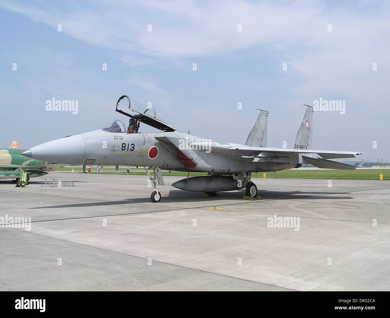 An F-15 fighter jet, stationed at Yokota Air Base in Tokyo, is depicted ...