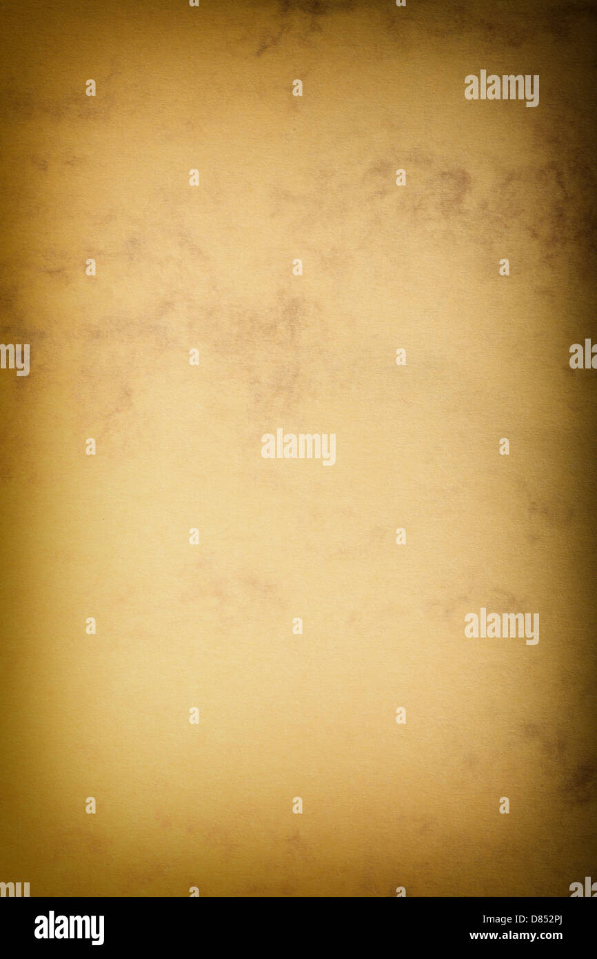 Vintage poster paper texture with a glowing center and grunge vignette ...