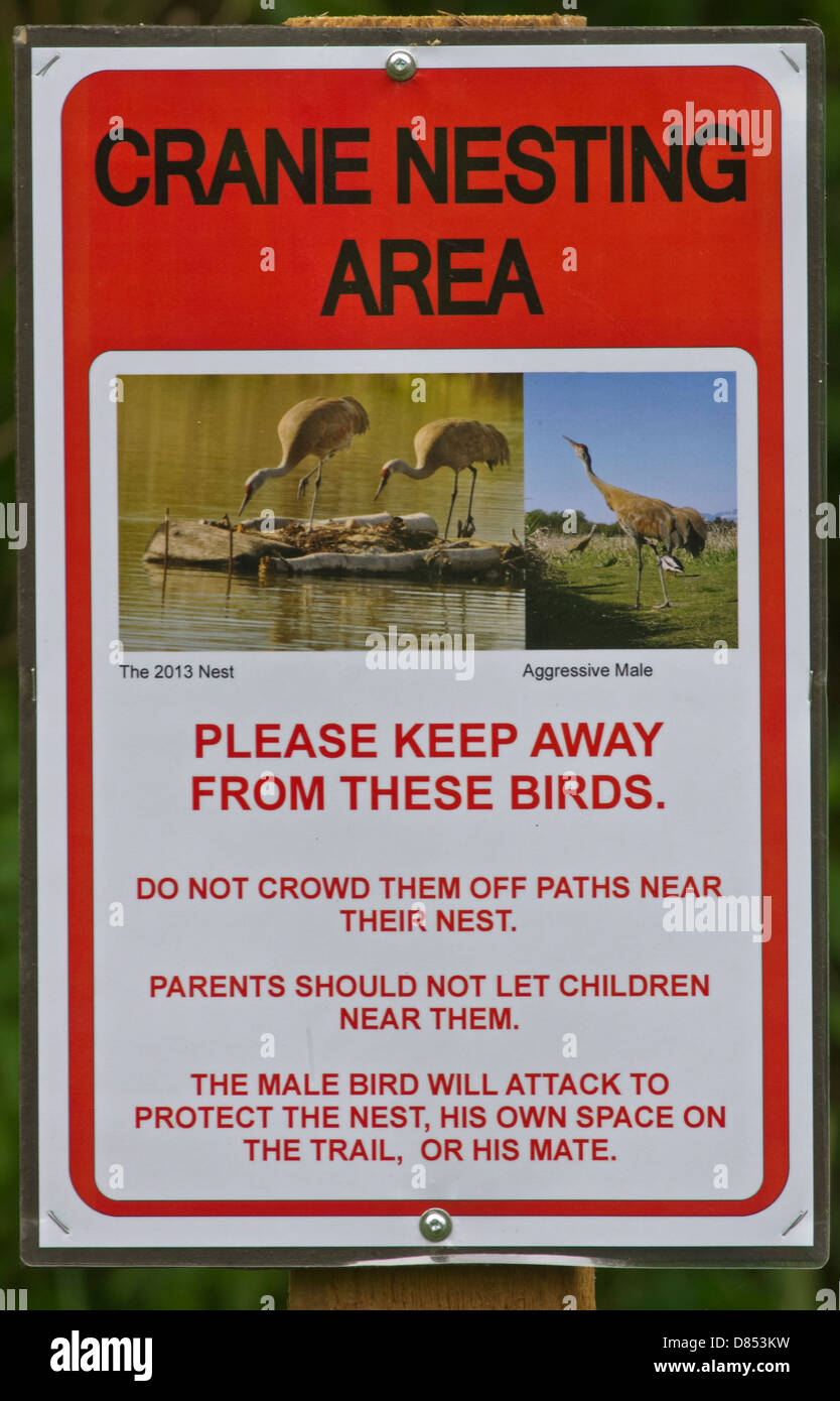 Nesting area sign hi-res stock photography and images - Alamy