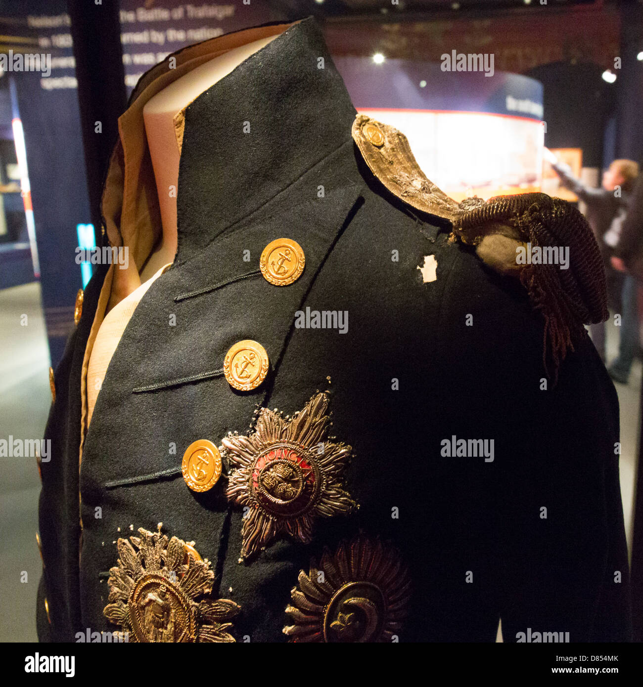 Horatio Nelson's cloth, preserved from the Battle of Trafalgar ...