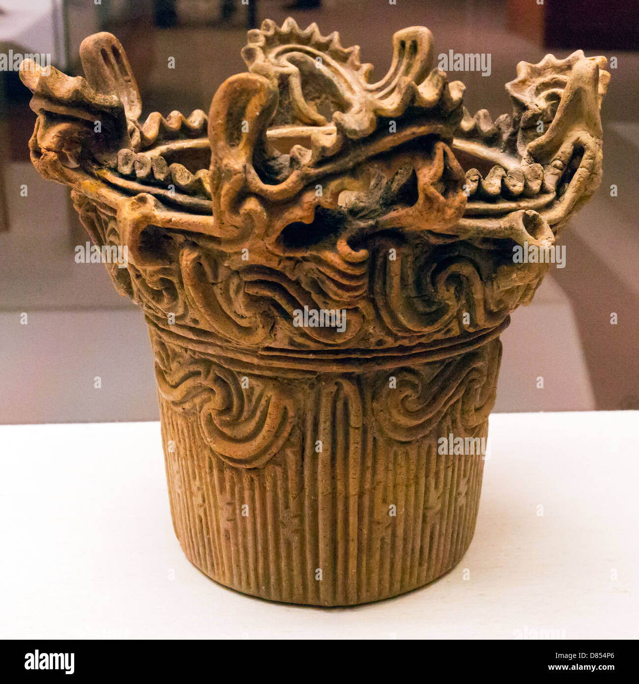 Jomon pottery, displayed at the British Museum, represents the ancient ...