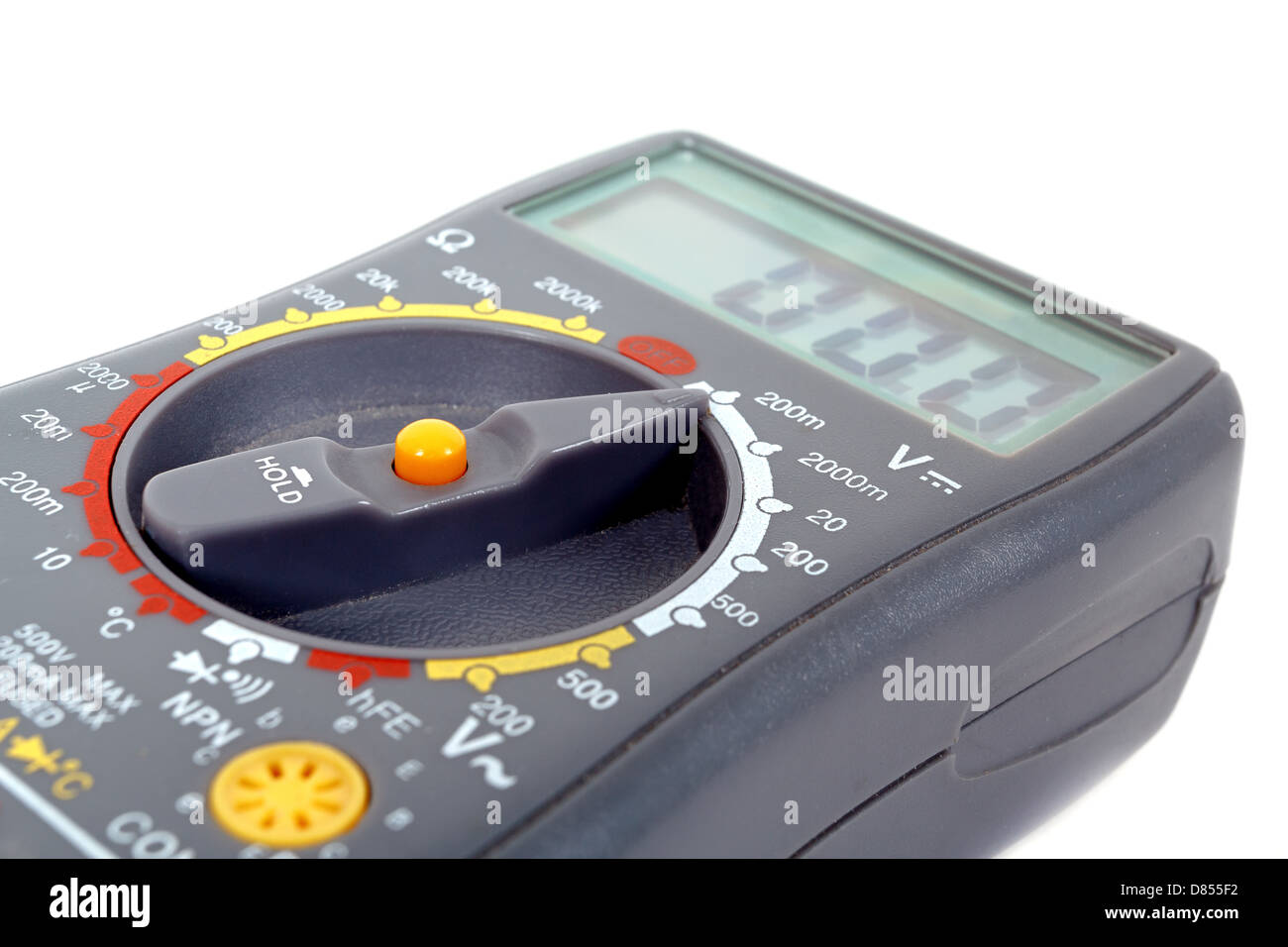Modern digital multimeter isolated on a white background Stock Photo ...