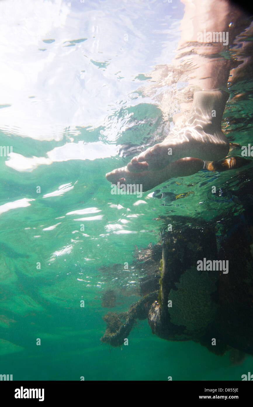 Feet from below hi-res stock photography and images - Alamy