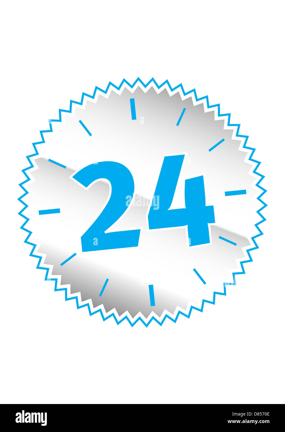 24 hours sign Stock Photo - Alamy