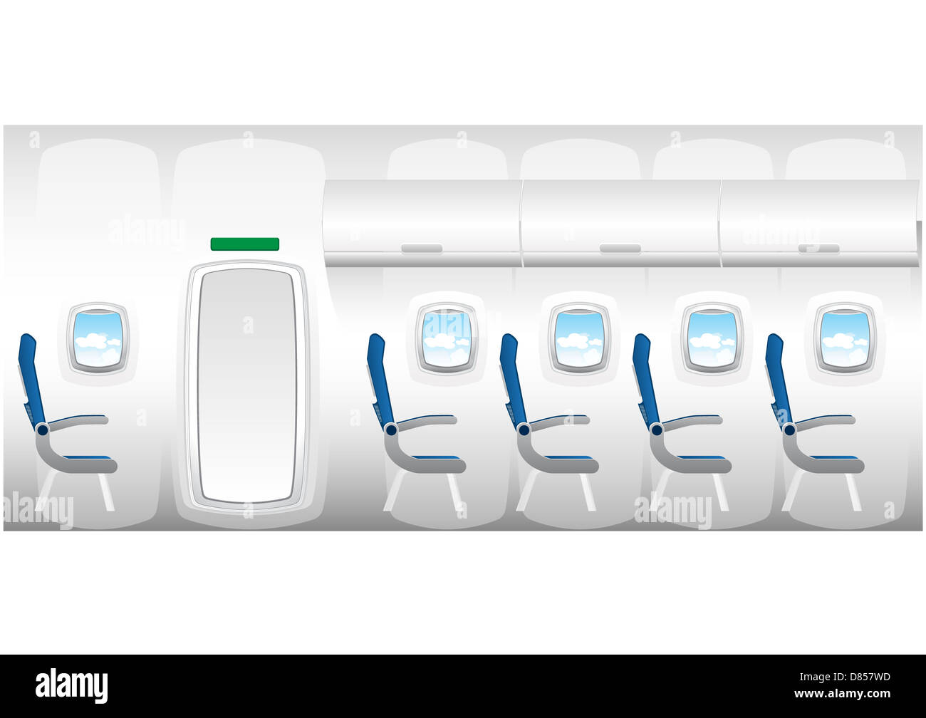 Airplane interior cockpit Cut Out Stock Images & Pictures - Alamy