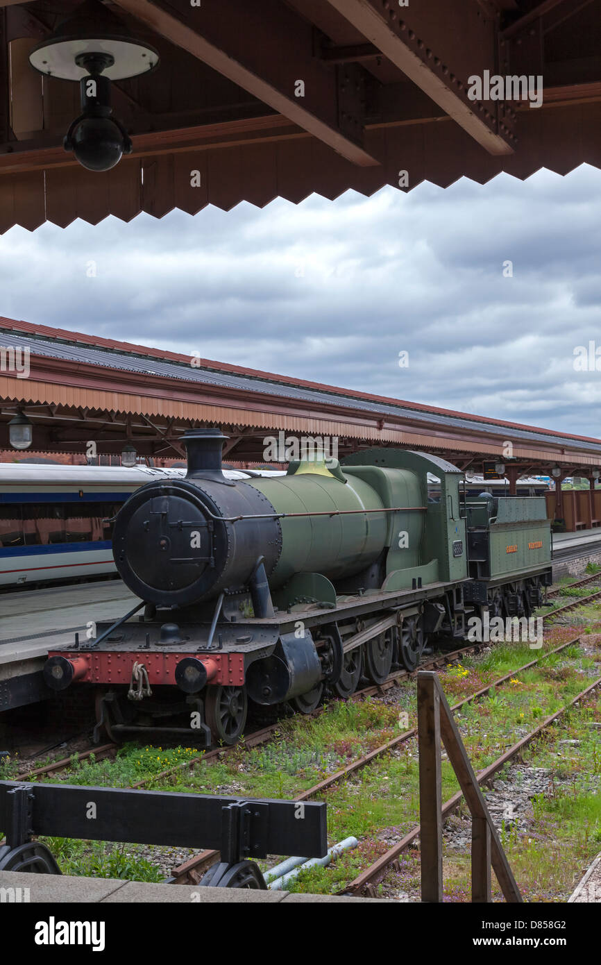 Preserved Steam Locomotive at Moor Street Station in Birmingham Stock ...