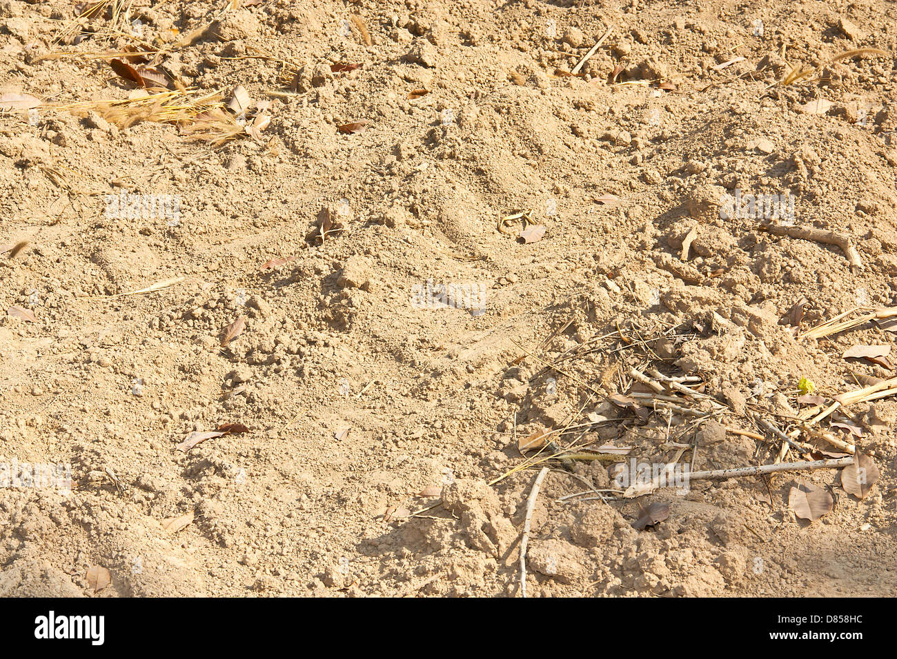 Tractor wheel tracks in the Ground for background Stock Photo - Alamy