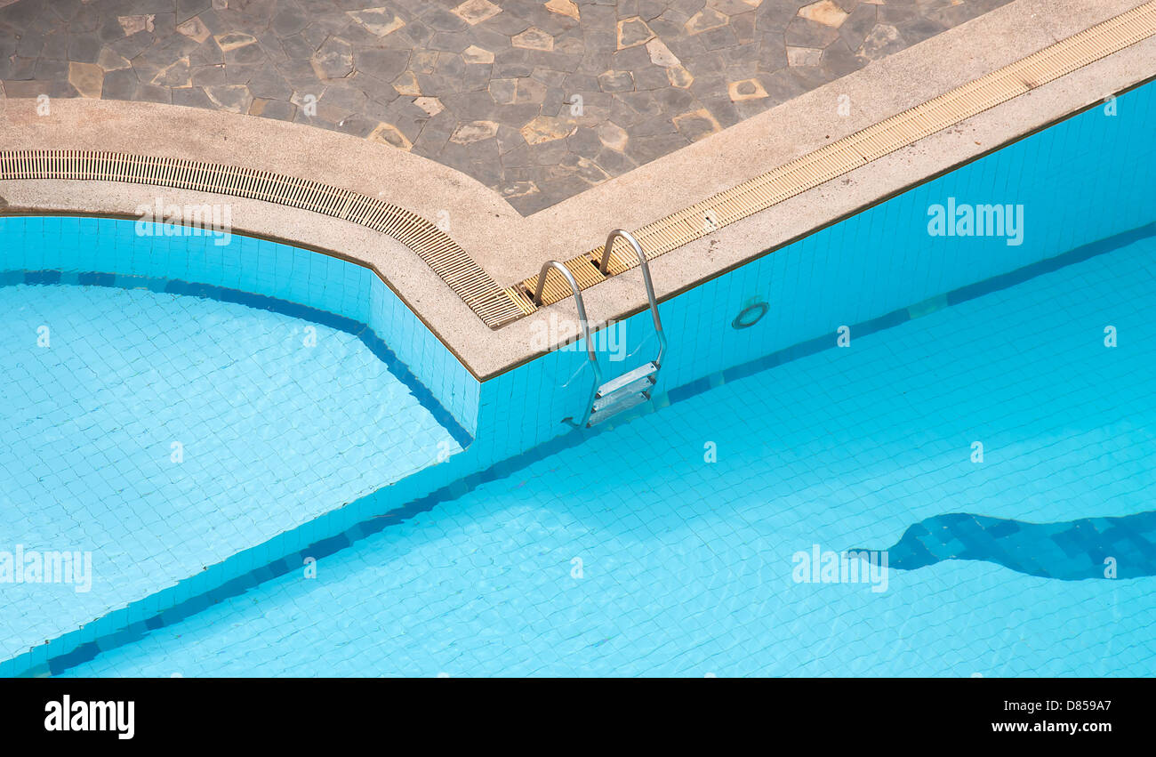 Corner of the pool in the resort area Stock Photo - Alamy