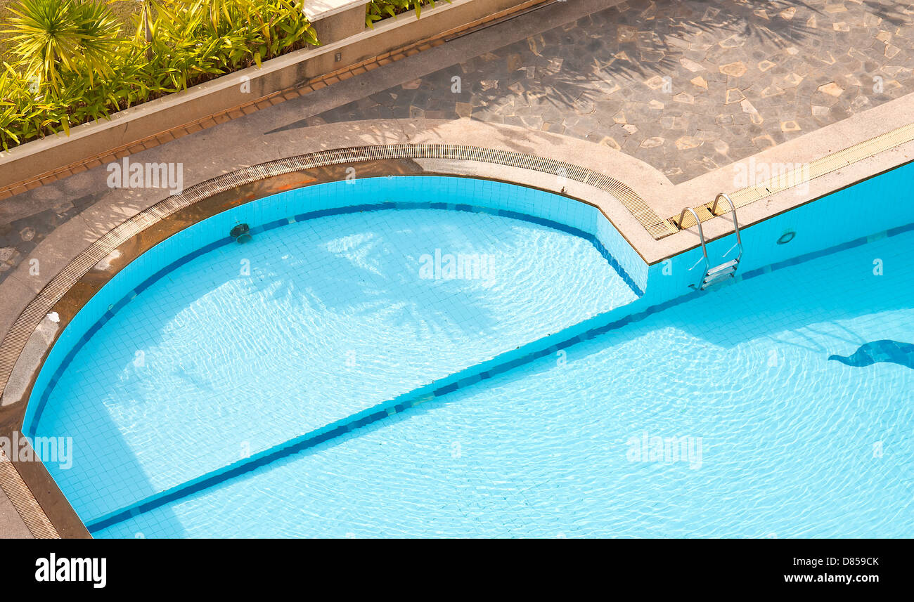 Corner of the pool in the resort area Stock Photo - Alamy
