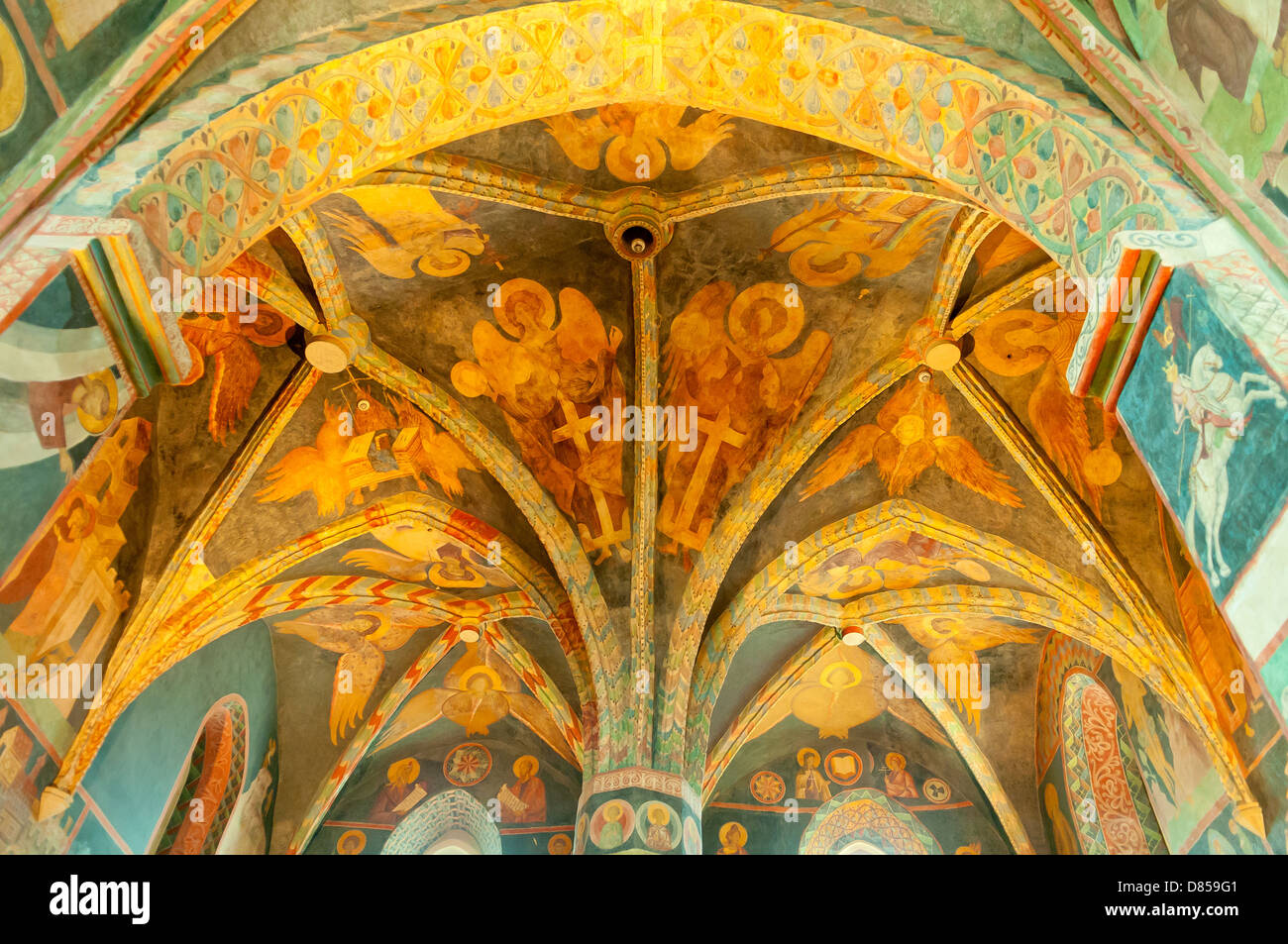 Frescoes inside Holy Trinity Chapel, Lublin, Poland Stock Photo - Alamy