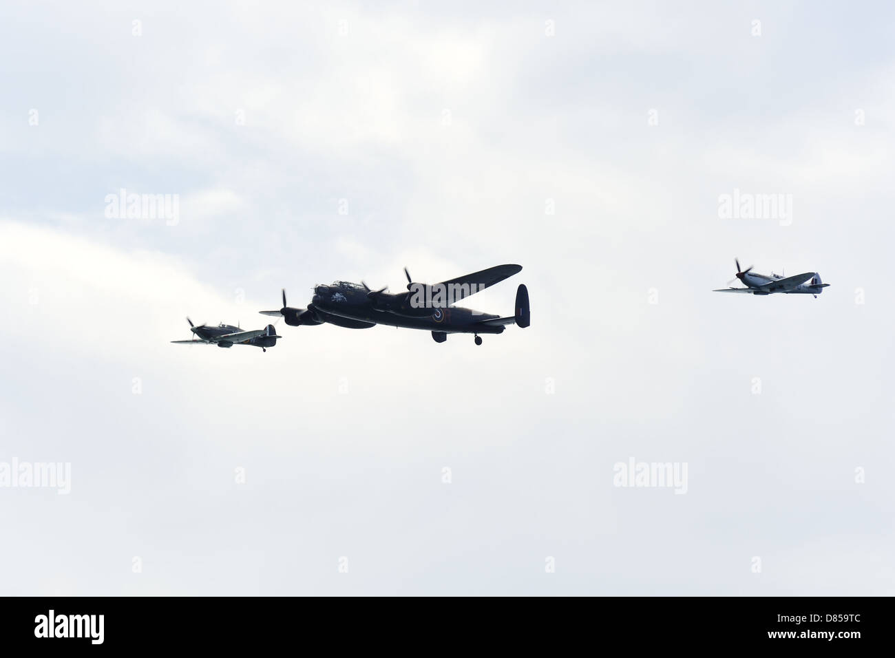 Battle of britain fly past Stock Photo - Alamy