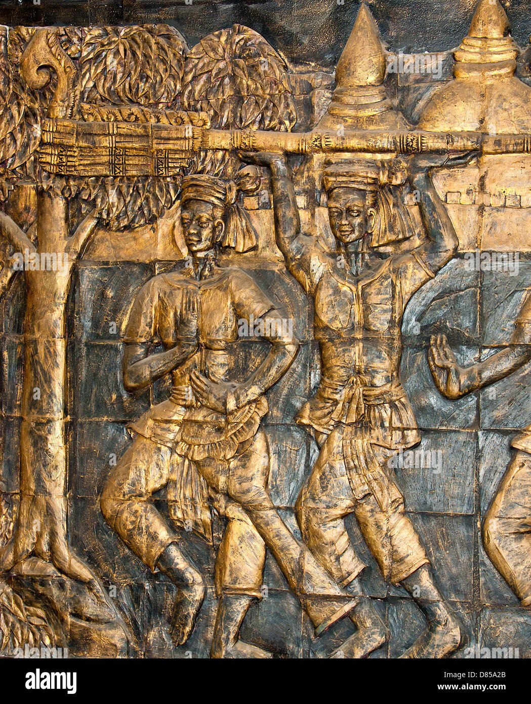 Antique thai painting hi-res stock photography and images - Alamy