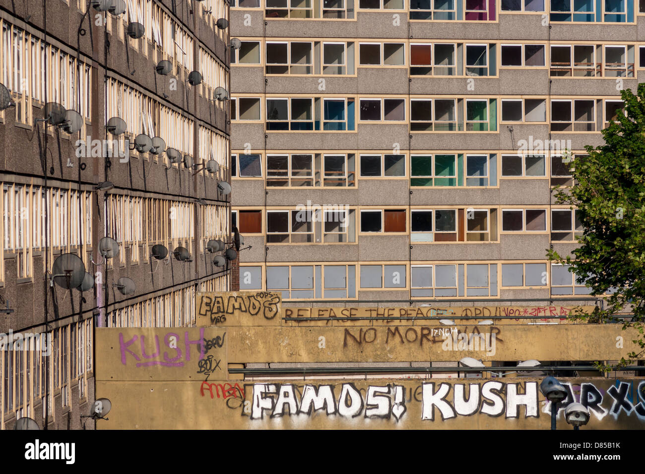 Inside the Heygate Estate, SE17 Stock Photo - Alamy