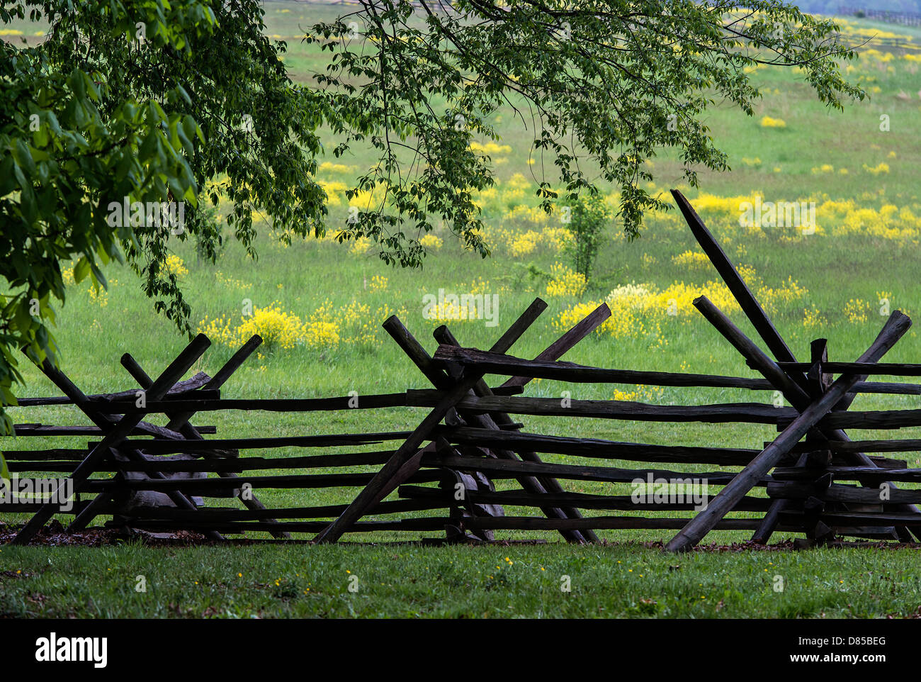 Civil war fence hi-res stock photography and images - Alamy