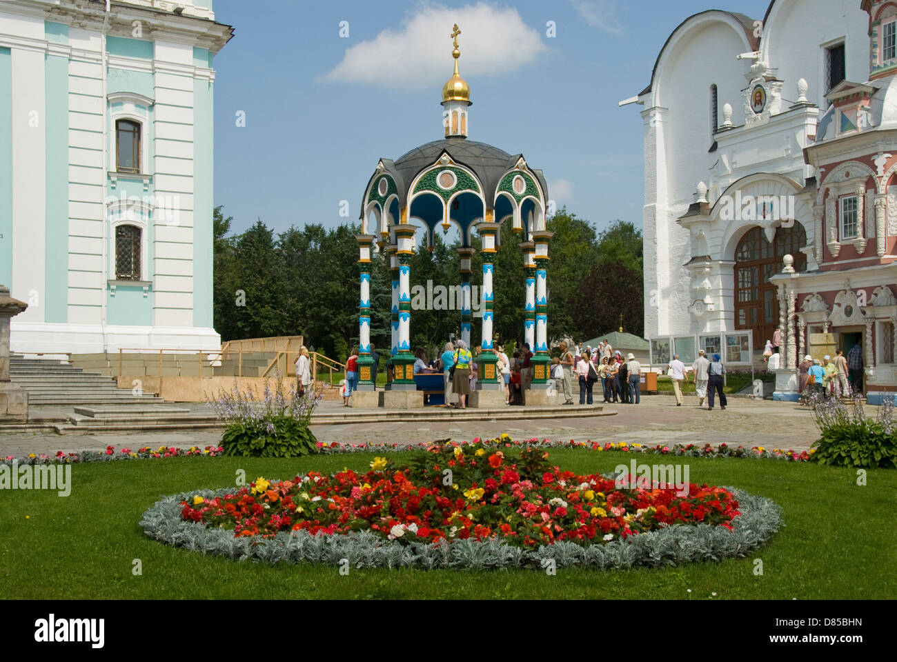 Blessed Water Fountain, Monastery, Sergey Posad, Russia Stock Photo - Alamy