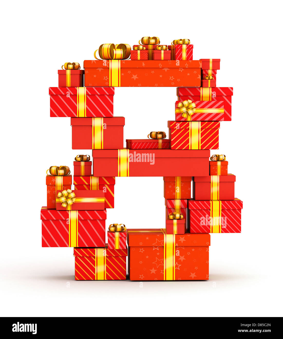 Numbers from gift boxes hi-res stock photography and images - Alamy