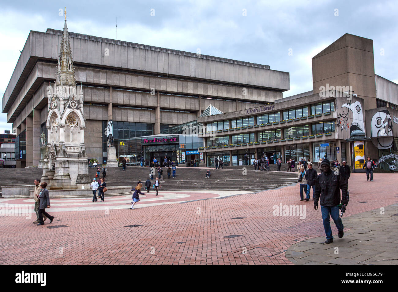 Central Library and Paradise Forum in Birmingham Stock Photo - Alamy