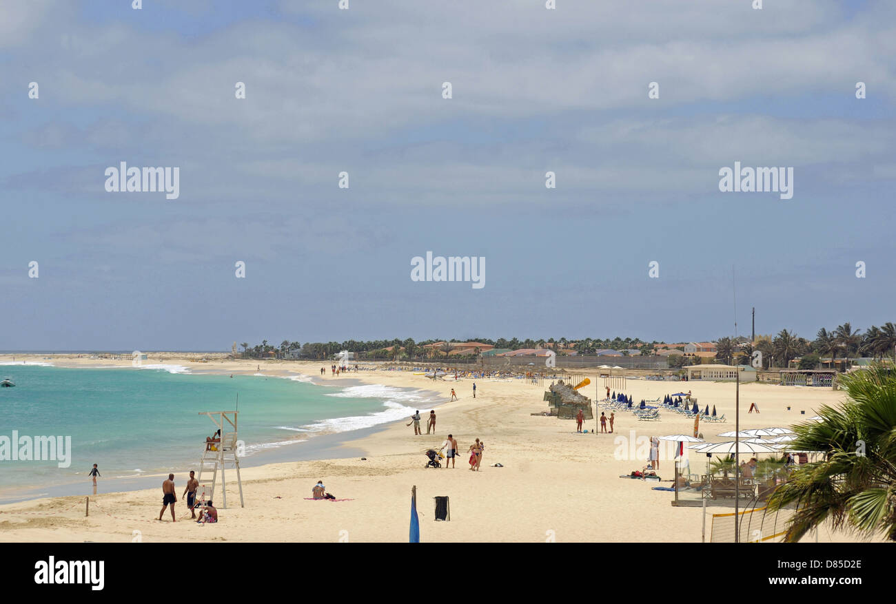Santa Maria Beach Island of Sal Cape Verde Stock Photo - Alamy