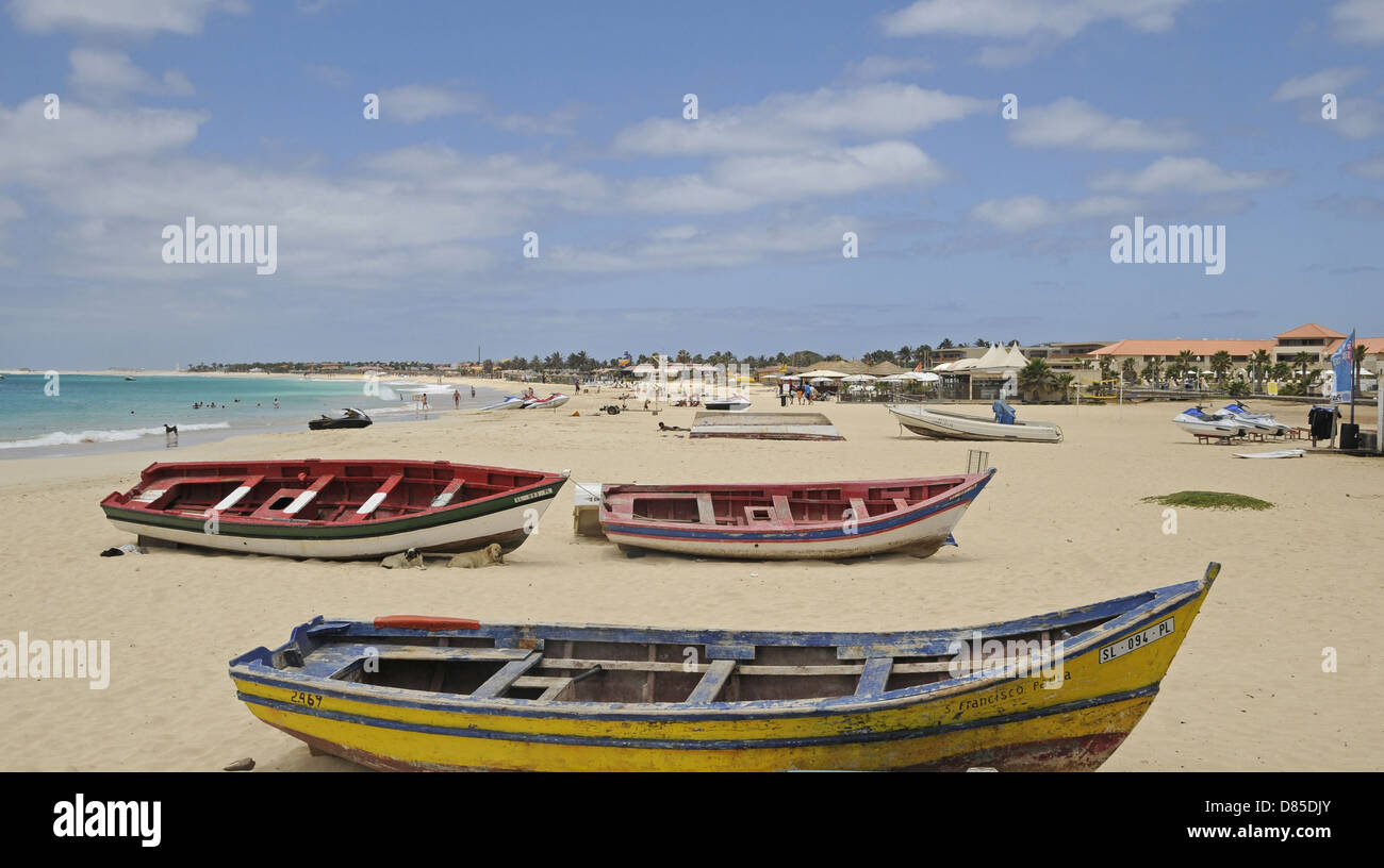 Santa Maria Beach Island of Sal Cape Verde Stock Photo - Alamy